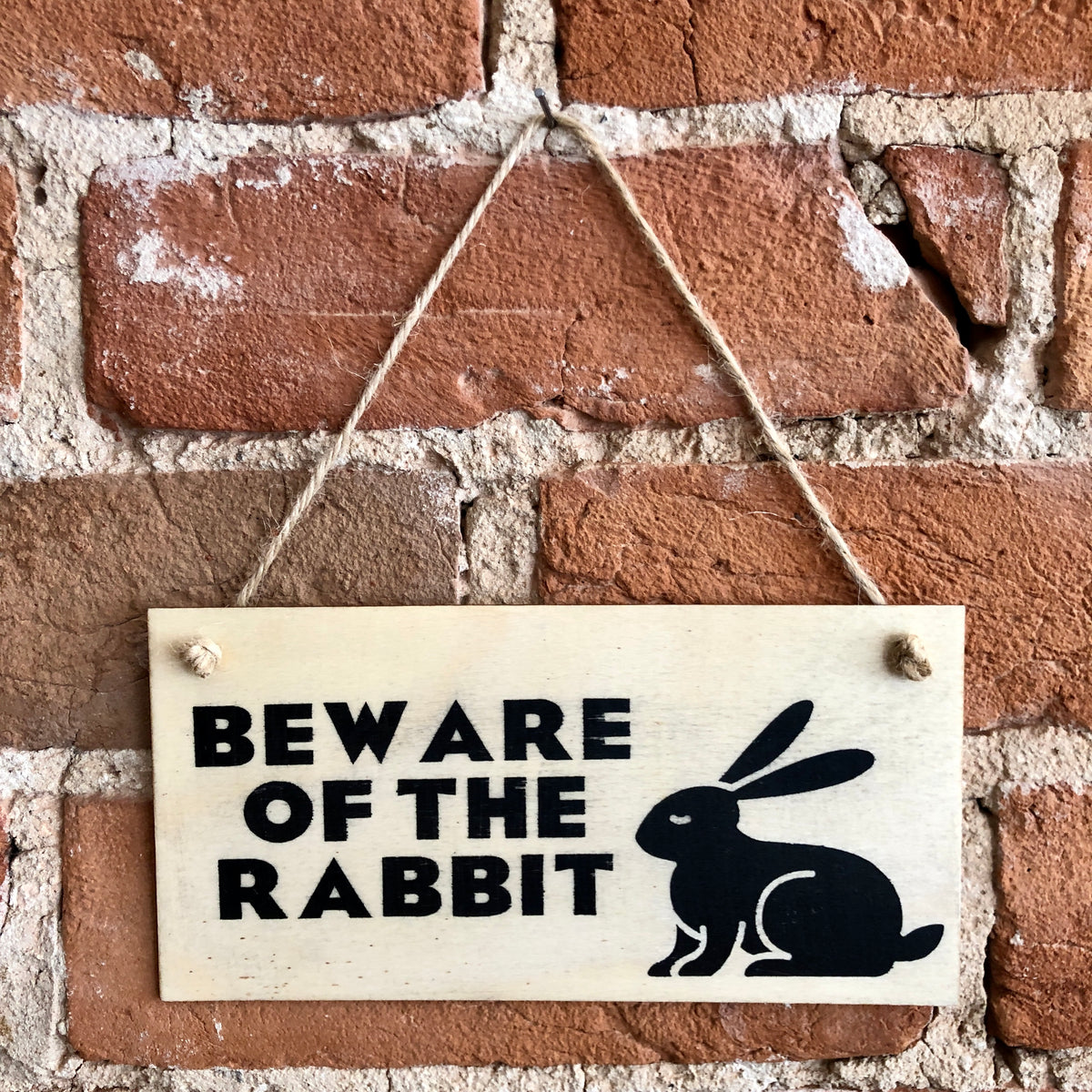 Beware The Bunny & Crazy Rabbit People Signs